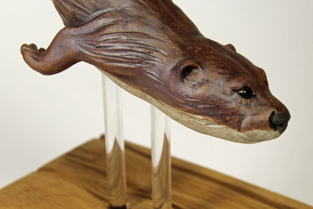 A Ceramic Gallery of Otters – Pippa Hill Animal Sculpture