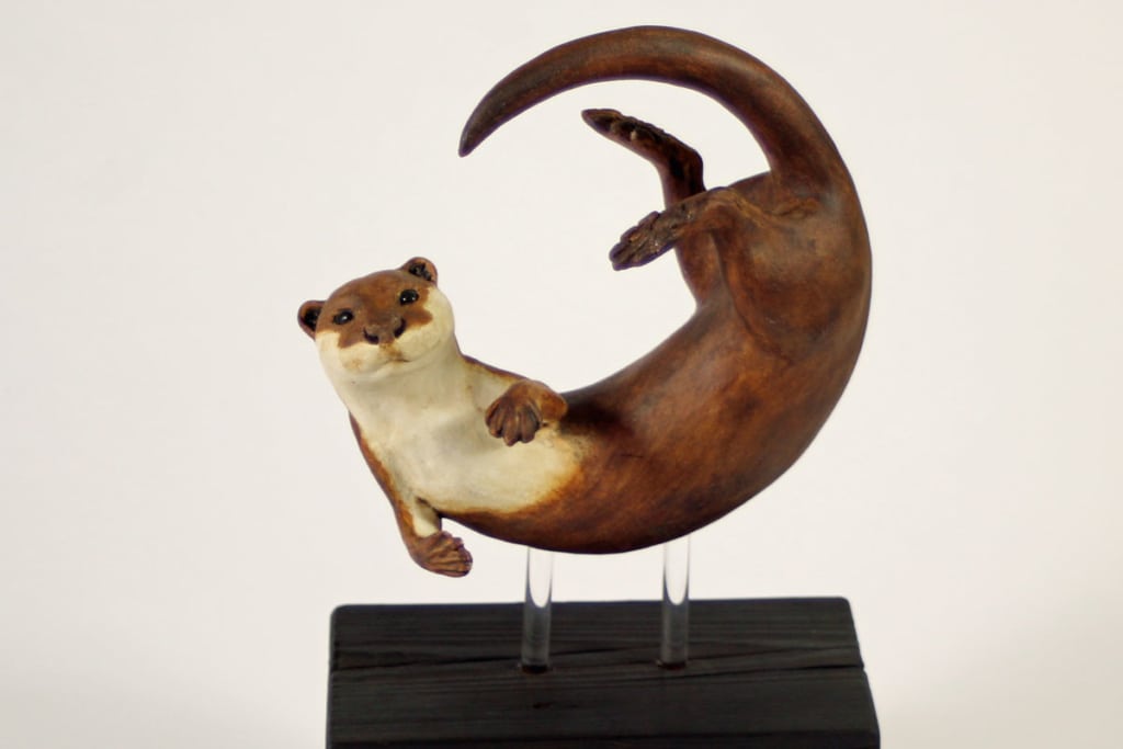 A Ceramic Gallery of Otters – Pippa Hill Animal Sculpture