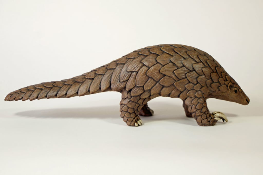 A Gallery of Pangolin Sculptures – Pippa Hill Animal Sculpture
