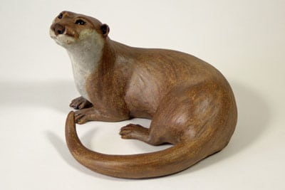 A Ceramic Gallery of Otters – Pippa Hill Animal Sculpture