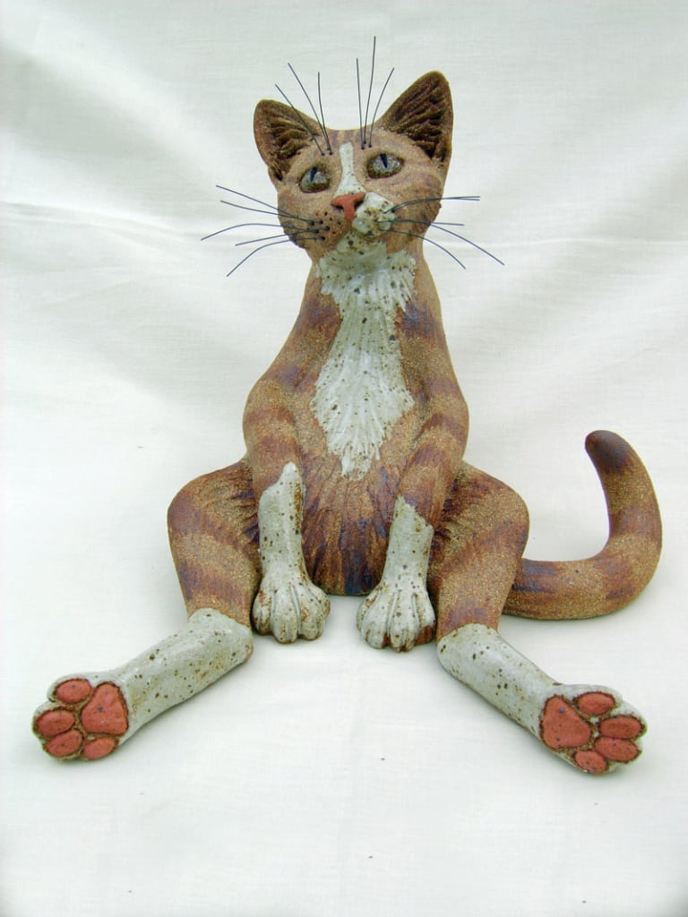 A Gallery of Ceramic Cats – Pippa Hill Animal Sculpture